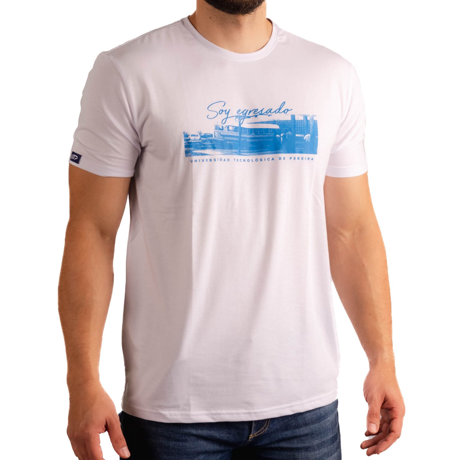 T-shirt “Soy Egresado” Blanca – Hombre – Tienda UTP
