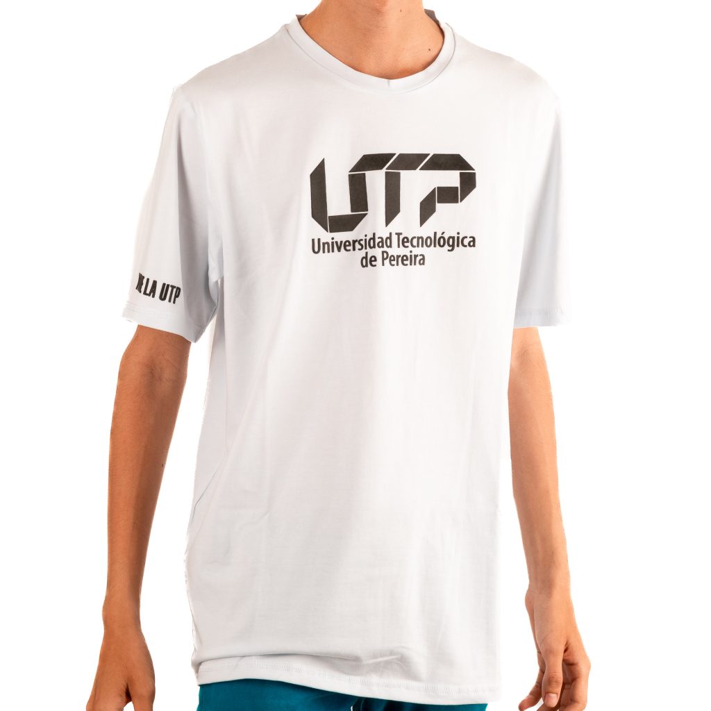 T-Shirt Blanca Logo UTP – Hombre – Tienda UTP