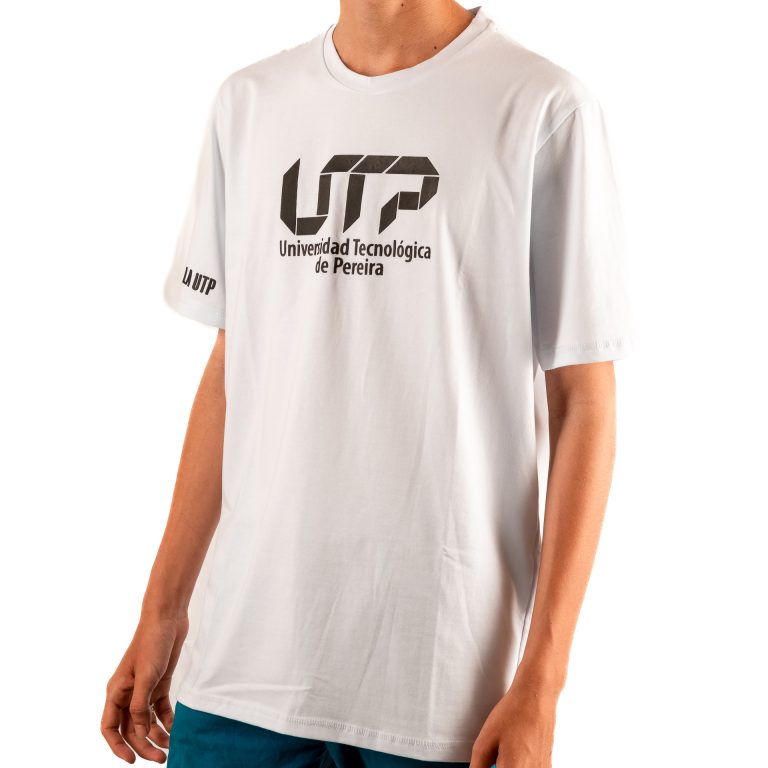 T-Shirt Blanca Logo UTP – Hombre – Tienda UTP