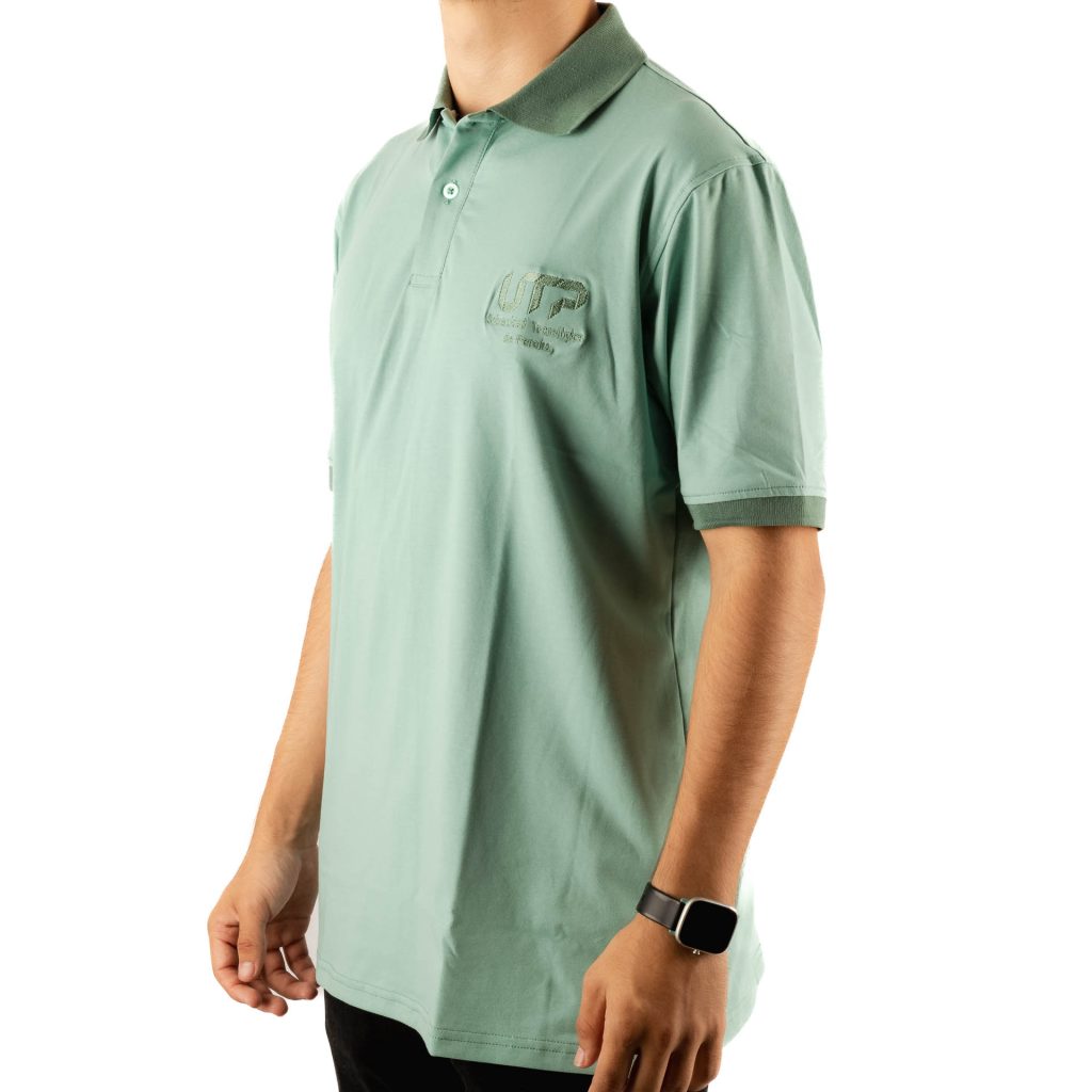 Polo Verde claro, cuello oscuro – Hombre – Tienda UTP