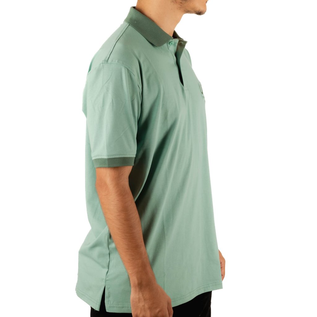 Polo Verde claro, cuello oscuro – Hombre – Tienda UTP